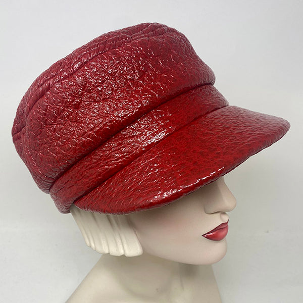 Enfield in red vinyl – Lilliput Hats