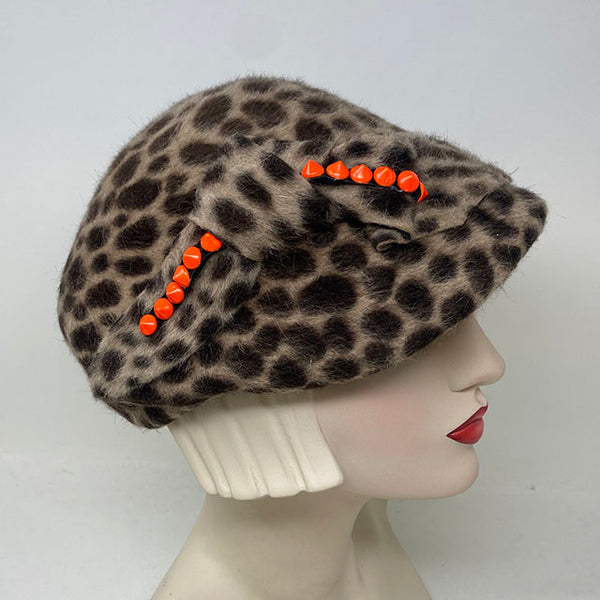 Magneto cap in ocelot – Lilliput Hats